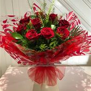 Dozen Deluxe Roses Mariannes Flowers Florist Isle of Man